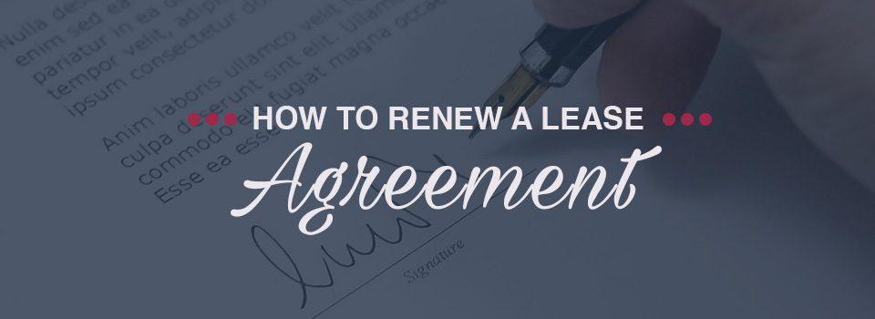 How to Renew Your Lease | Triple Crown Corporation